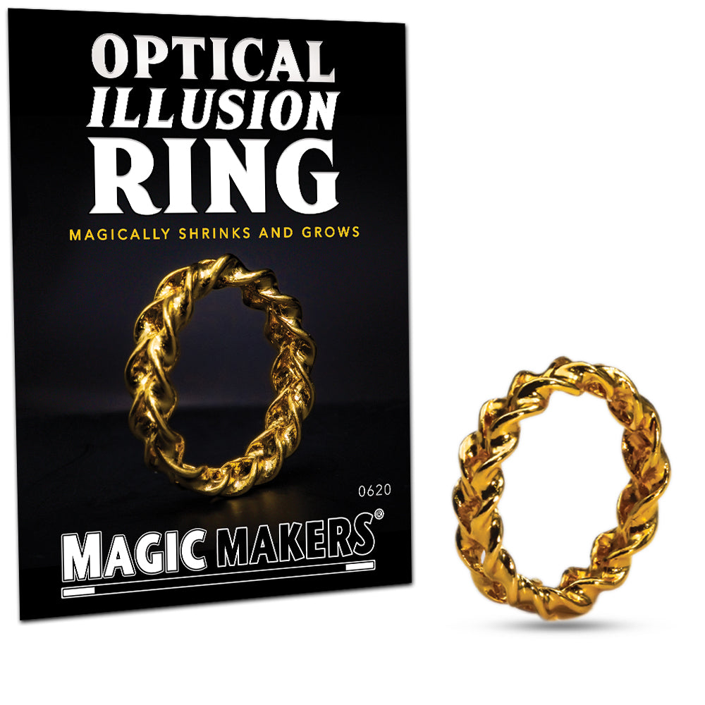 Gold Optical Illusion Ring – MagicMakersWholesale
